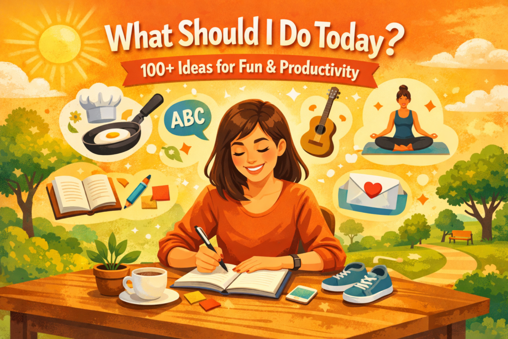 What Should I Do Today? 100+ Fun, Productive & Meaningful Ideas
